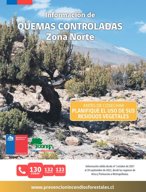 Conaf - SAQ : Sistema de Asistencia a Quemas Controladas